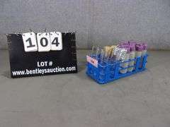 SAMPLE TUBE HOLDER/RACK W/ 20 TUBES - Bentley & Associates, LLC