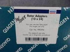 STACK 2 BOXES - QIAGEN ROTOR ADAPTERS 10 X 24 - UNKNOWN IF FULL BOXES ...
