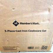 MEMBER'S MARK 5 PC CAST IRON COOKWARE SET - Bentley & Associates, LLC