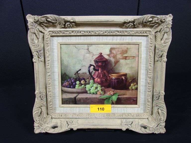 "COPPER PITCHER STILL LIFE WITH GRAPES" 15.5 X 13.5 - Bentley ...