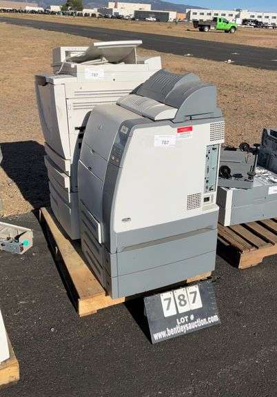 PALLET: LARGE HP COLOR LASERJET 4700DN PRINTER & XEROX WORKCENTRE 232 ...