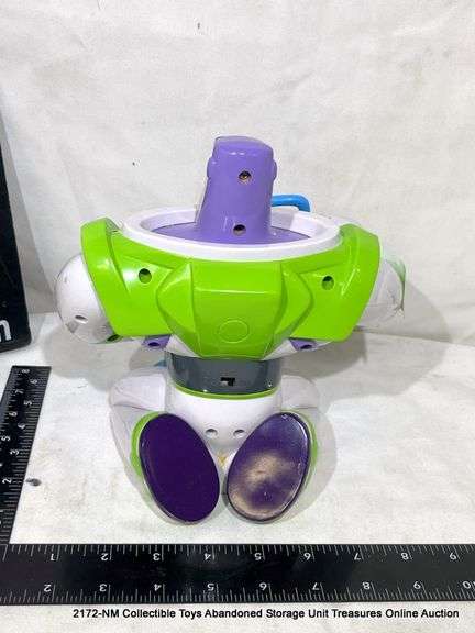 DISNEY PIXAR BUZZ LIGHTYEAR BUBBLE BLOWING TOY STORY AUTOMATIC ...