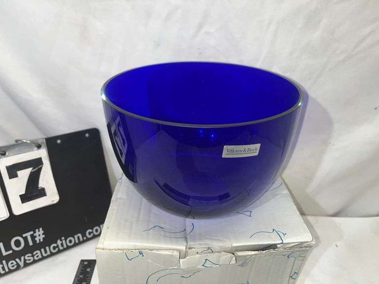 VILLEROY & BOCH TYPO BOWL - BLUE - Bentley & Associates, LLC