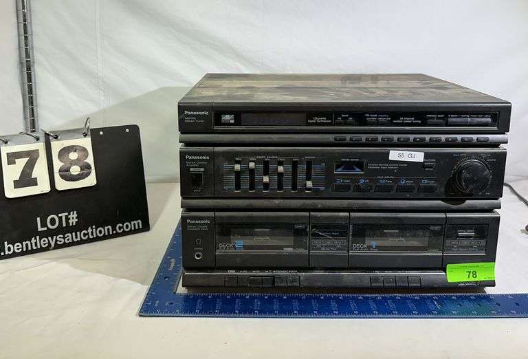 PANASONIC DECK W/ CASSETTE DECK, AM-FM, TUNER - Bentley & Associates, LLC