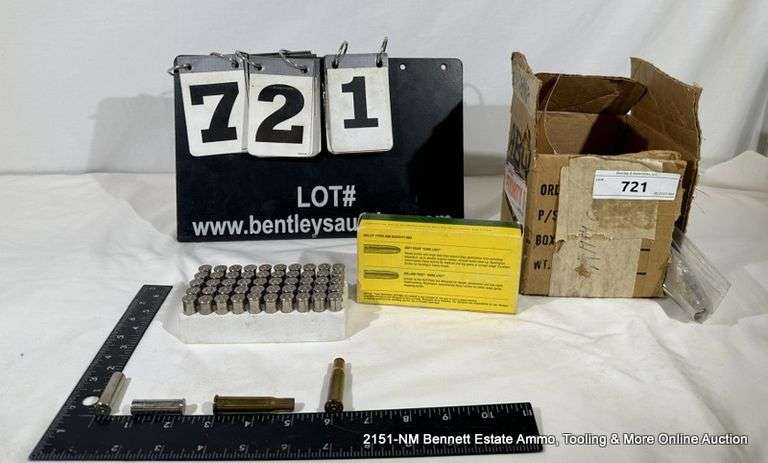 BOX: ASSORTED CALIBER SHELL CASINGS - Bentley & Associates, LLC