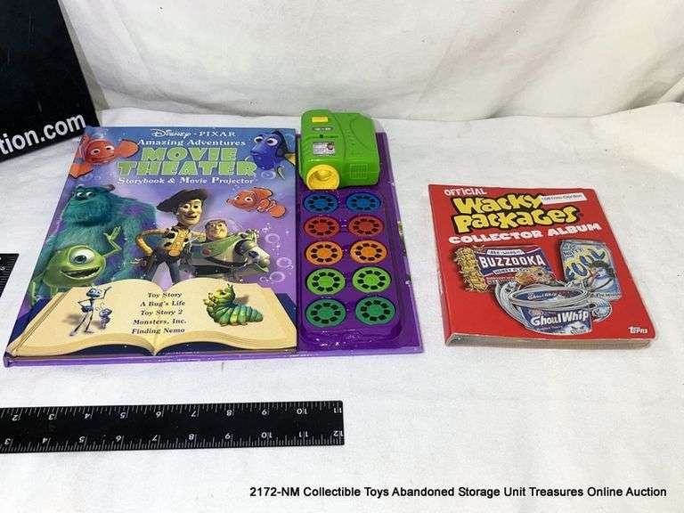 BOOKS, DISNEY PIXAR MOVIE THEATER STORYBOOK, MOVIE PROJECTOR - Bentley ...