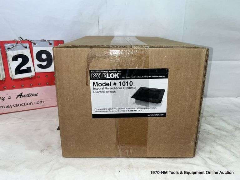 BOX: 10 KOLDLOK MODEL 1010 RAISED FLOOR GROMMET - Bentley & Associates, LLC