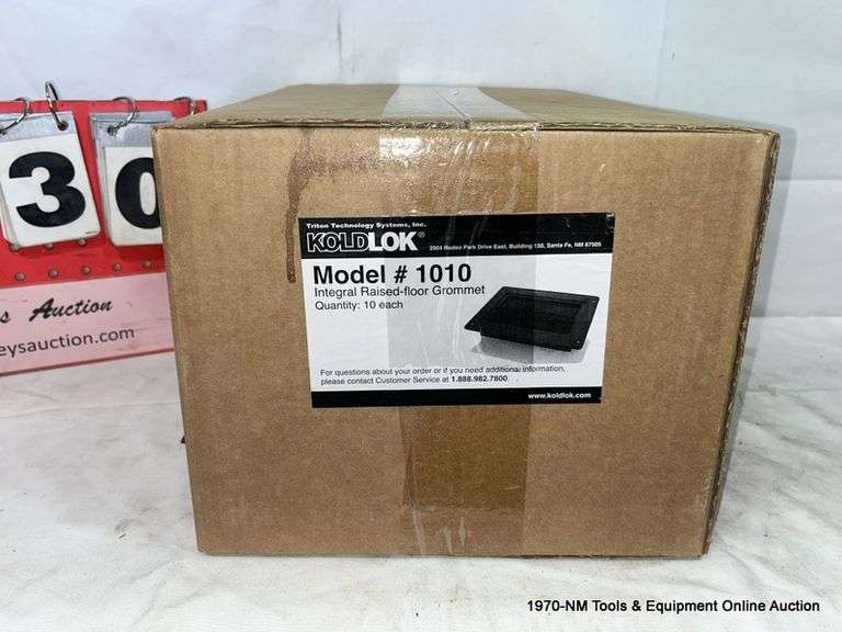 BOX: 10 KOLDLOK MODEL 1010 RAISED FLOOR GROMMET - Bentley & Associates, LLC