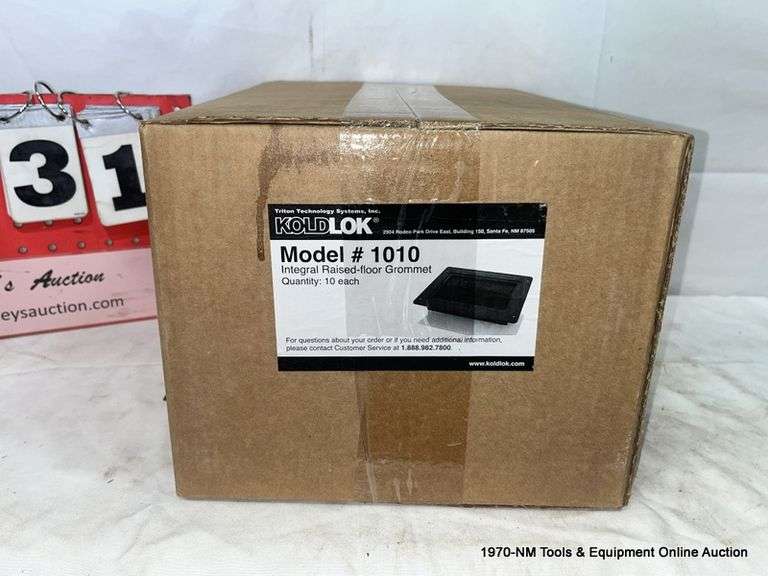 BOX: 10 KOLDLOK MODEL 1010 RAISED FLOOR GROMMET - Bentley & Associates, LLC