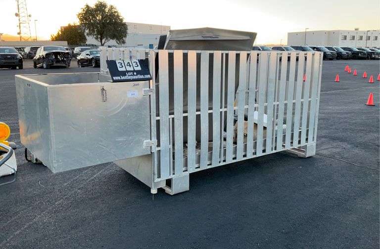 AMERICAN ALUMINUM ACCESSORIES 8' LONG ANIMAL IN BED TRANSFER CAGE ...