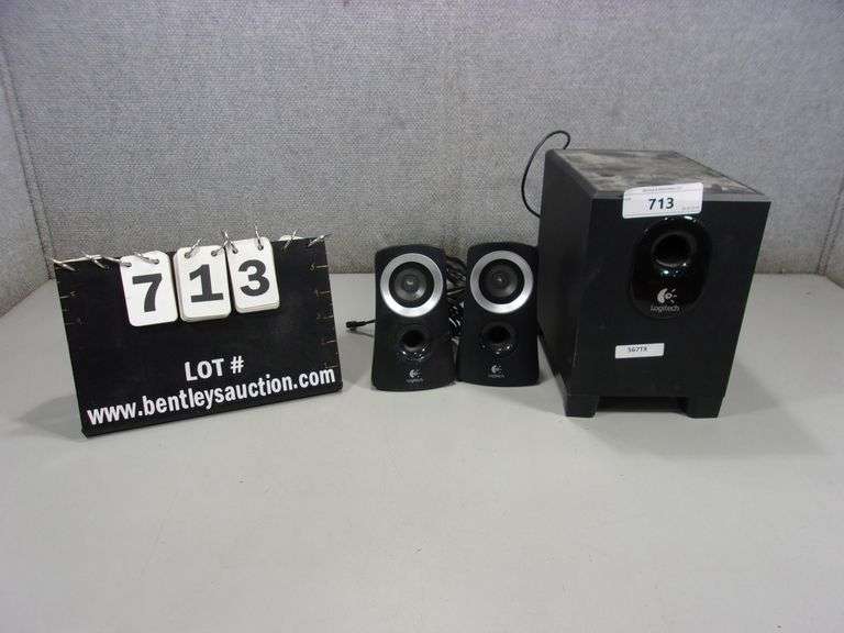 LOGITECH - 1-LARGE DESK SPEAKER, 2-SMALL COMPUTER SPEAKERS - Bentley ...