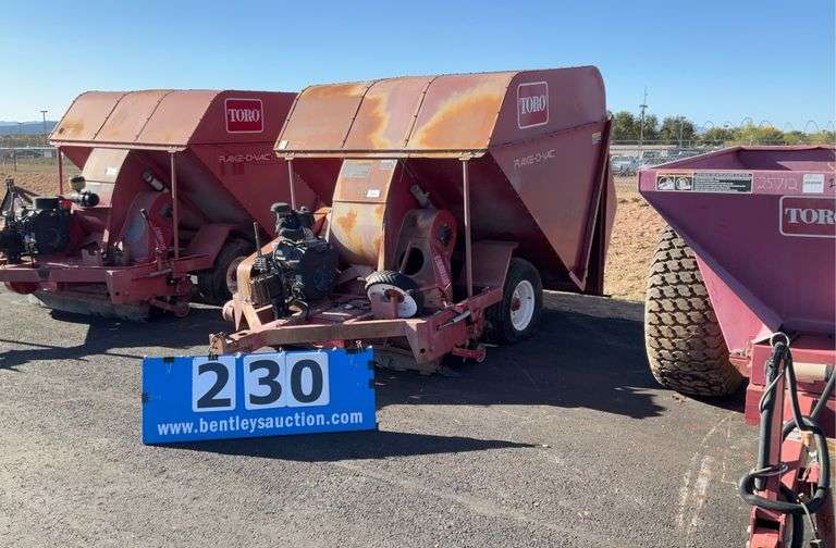 TORO RAKE-O-VAC LANDSCAPE DEBRIS VACUUM / SWEEPER, S/N 07050-90110 ...