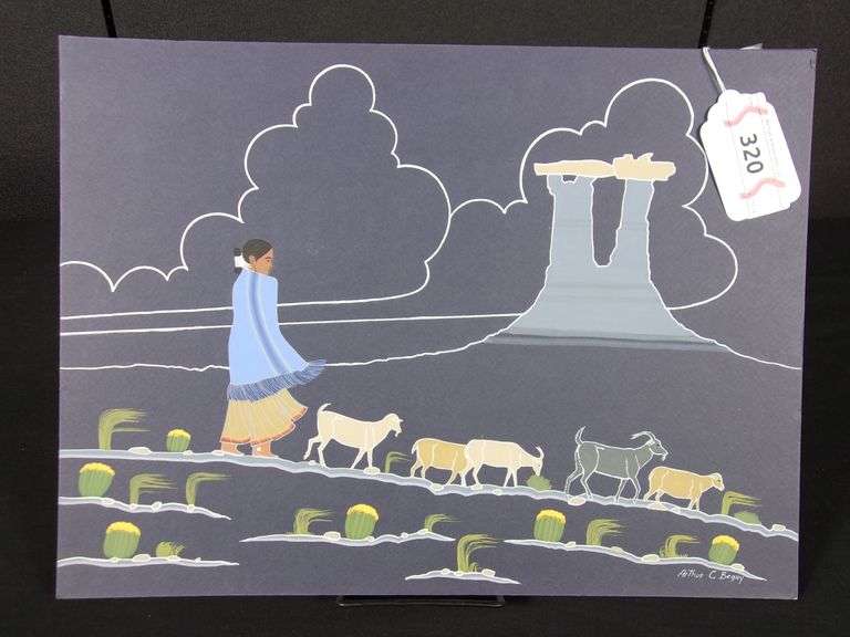 "NAVAJO LADY SHEEPHERDER" - Bentley & Associates, LLC