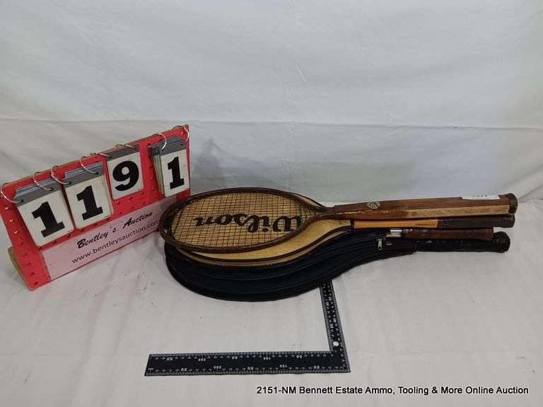 STACK: ASSORTED TENNIS RACKETS (4X MONEY) - Bentley & Associates, LLC