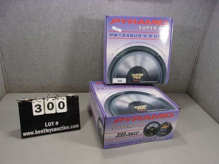 PYRAMID SUPER PRO 500 WATTS PEAK POWER WOOFER SPEAKERS, 12" (2X MONEY ...