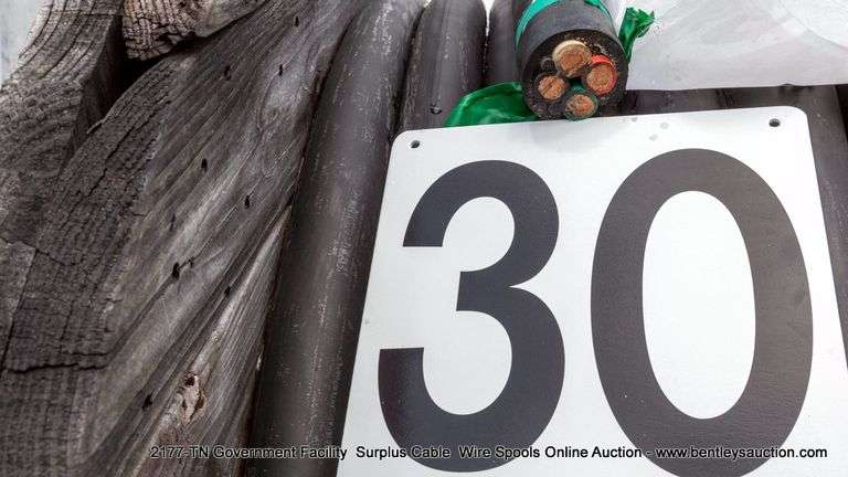 LARGE SPOOL COPPER CABLE / WIRE, PRIORITY WIRE 250 MCM 4/C TYPE W ...