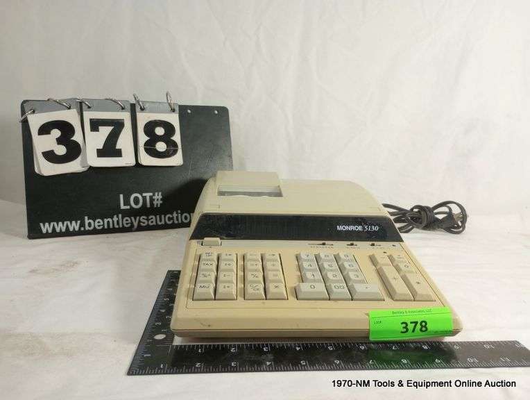 MONROE 5130 CALCULATOR - Bentley & Associates, LLC