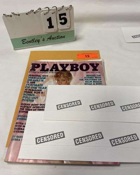 PLAYBOY 1983 JUNE W/ AUTOGRAPH MORGANNA PHOTO - Bentley & Associates, LLC