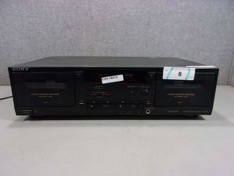 SONY STEREO CASSETTE DECK TC-W490 - Bentley & Associates, LLC