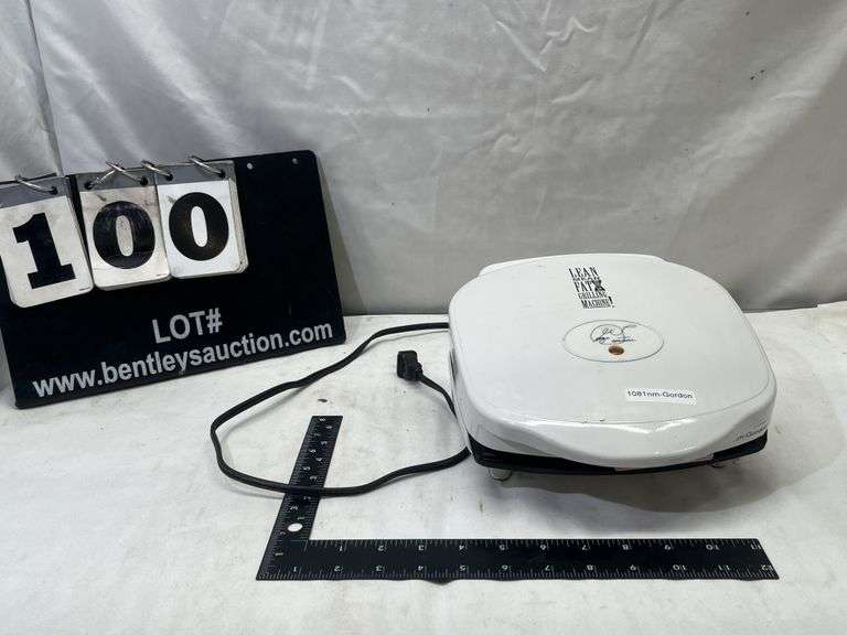 GEORGE FOREMAN GRILLING MACHINE #GR-10A - Bentley & Associates, LLC