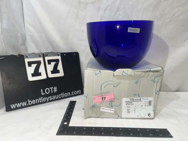 VILLEROY & BOCH TYPO BOWL - BLUE - Bentley & Associates, LLC