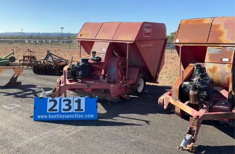 TORO RAKE-O-VAC LANDSCAPE DEBRIS VACUUM/SWEEPER, S/N 07050-60120 ...