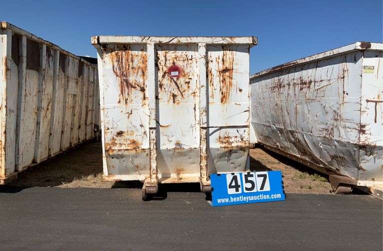 WHITE PAINTED 40 YARD ROLL OFF BOX /REFUSE BOX - Bentley & Associates, LLC