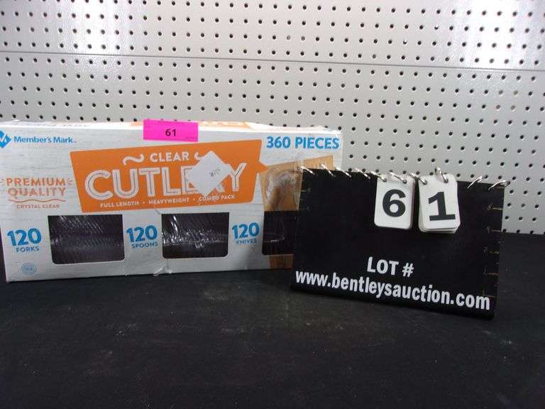 MEMBERS MARK PLASTIC CUTLERY PACK - 120 FORKS, 120 SPOONS, 120 KNIVES ...