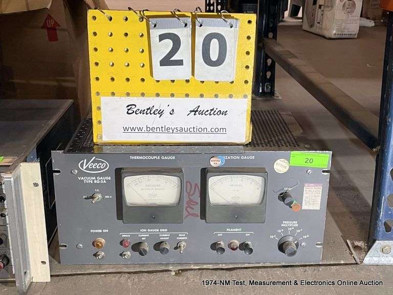 VEECO RG-3A VACUUM GAUGE - Bentley & Associates, LLC