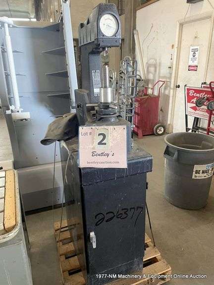 ROCKWELL HARDNESS TESTER - Bentley & Associates, LLC