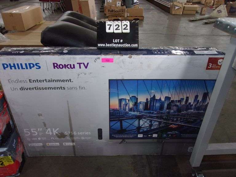 PHILIPS ROKU TV 55" 4K - Bentley & Associates, LLC