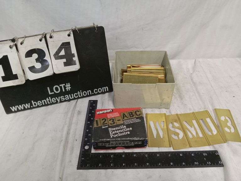 BOX: LETTER NUMBER STENCILS - Bentley & Associates, LLC