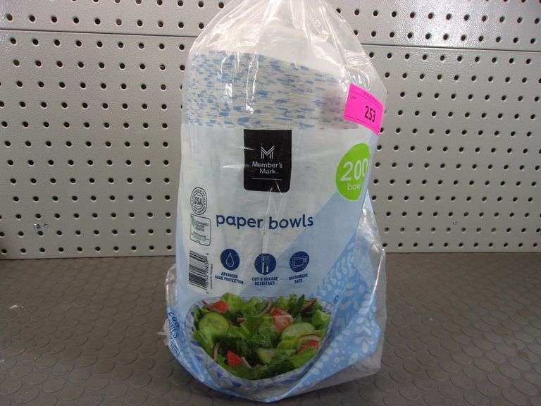 MEMBERS MARK PAPER BOWLS, 200 COUNT - Bentley & Associates, LLC