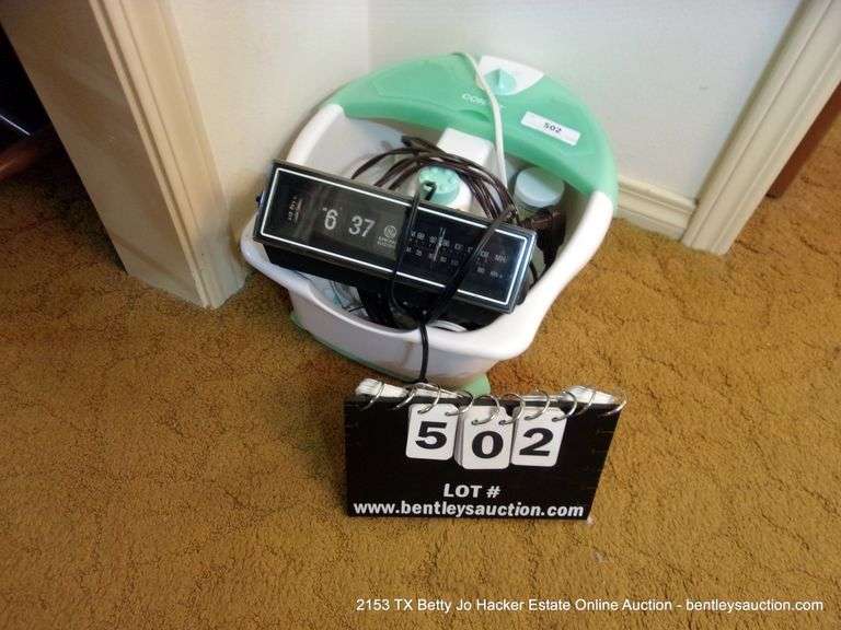 CONAIR FOOT BATH & GE ALARM CLOCK/RADIO - Bentley & Associates, LLC