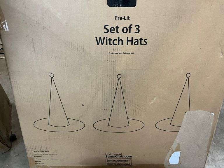 MEMBER'S MARK PRE-LIT WITCH HATS - SET OF 3 - Bentley & Associates, LLC
