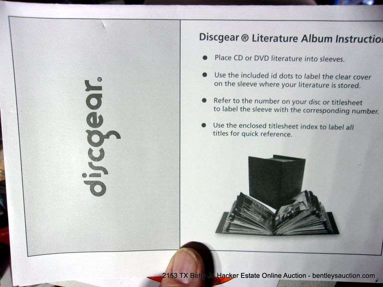 DISCGEAR SELECTOR 100 DISK ORGANIZERS (2X MONEY) - Bentley & Associates ...