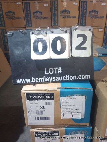 BOX: TYVEK 400 LAB COAT - WHITE - XL - Bentley & Associates, LLC