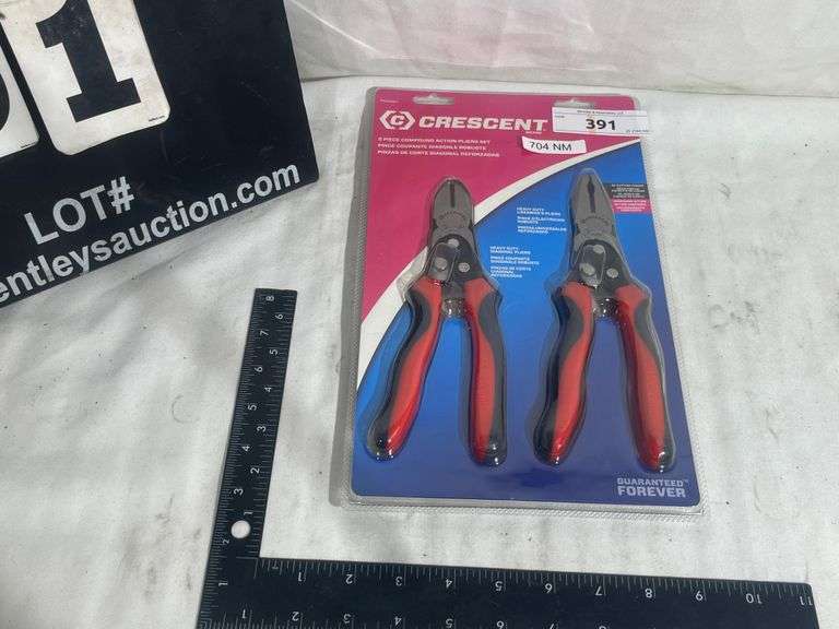 CRESCENT 2 PC. COMPOUND ACTION PLIERS SET - Bentley & Associates, LLC