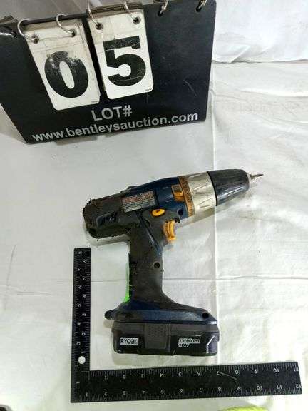 RYOBI P201 1/2" CORDLESS DRILL W/ BATTERY - Bentley & Associates, LLC