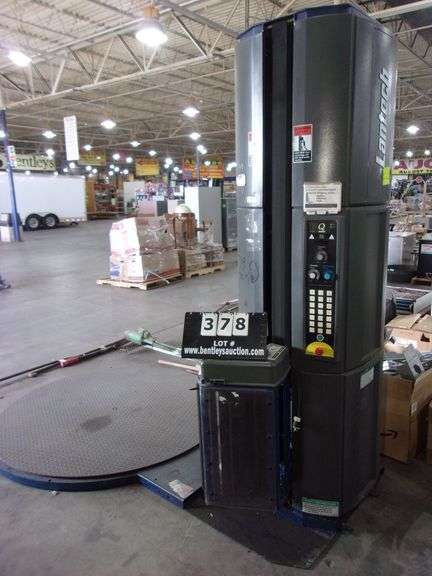LANTECH Q-SERIES SEMI AUTOMATIC STRETCH WRAPPING SYSTEM, MODEL Q300 ...