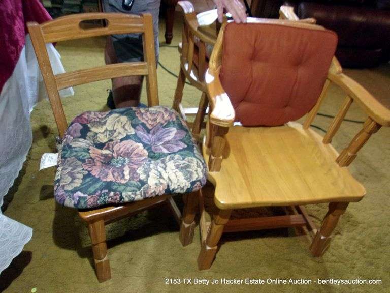 A. BRANDT 1950'S RANCH OAK DINING CHAIRS 6-SIDE AND 2-CAPTAINS CHAIRS ...