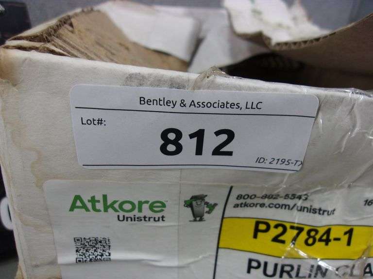 BOX: ATKORE UNISTRUT PURLIN CLAMPS MODEL: P2784-1 EG - Bentley ...