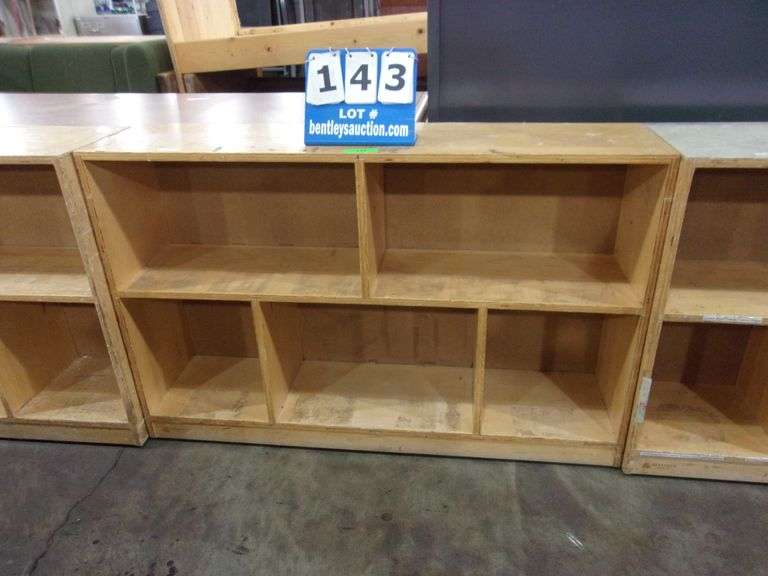 WOODEN 5-CUBBY UNIT - BROWN - Bentley & Associates, LLC