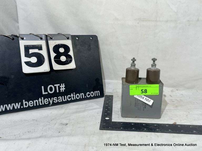 GE 22 F100 CAPACITOR 1MFD 6000V - Bentley & Associates, LLC