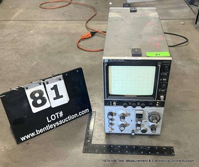 HP 182C OSCILLOSCOPE WITH 1815A TDR/ SAMPLING PLUG-IN - Bentley ...