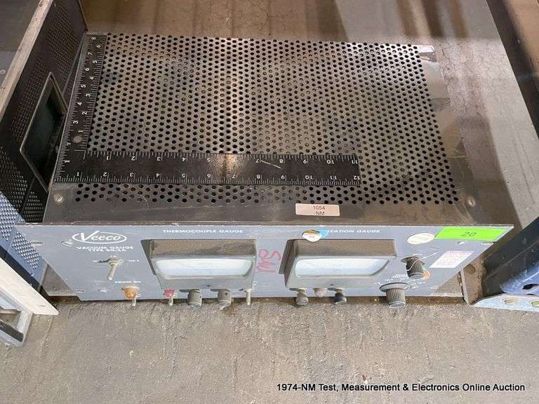 VEECO RG-3A VACUUM GAUGE - Bentley & Associates, LLC