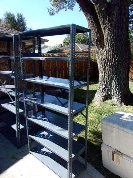 7 SHELF GRAY STEEL SHELVING UNIT - Bentley & Associates, LLC