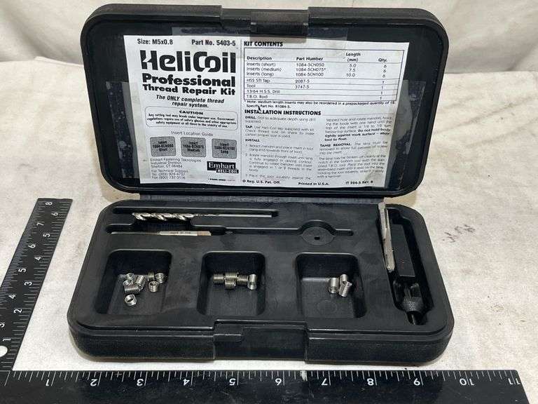 HELI COIL SET - MISSING PARTS - Bentley & Associates, LLC