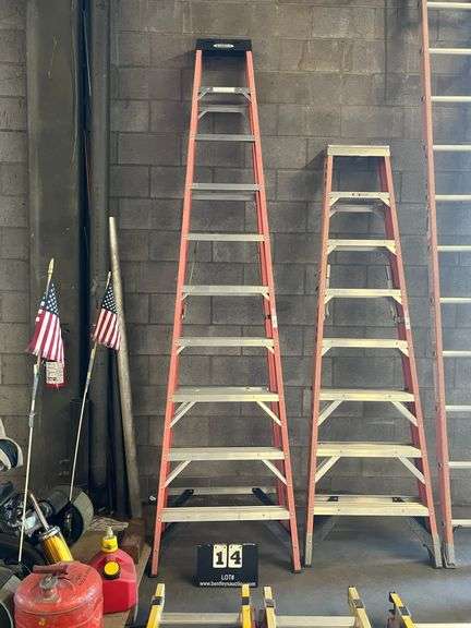 WERNER FIBERGLASS A-FRAME 10' LADDER - F1A10 - Bentley & Associates, LLC