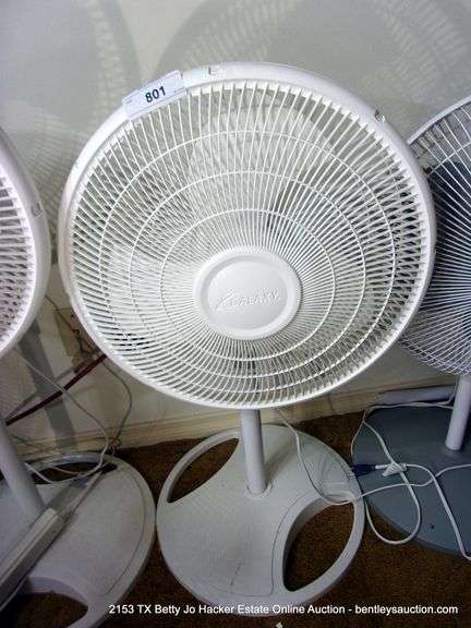 GALAXY WHITE 3-SPEED OSCILLATING ELECTRICAL FAN - Bentley & Associates, LLC